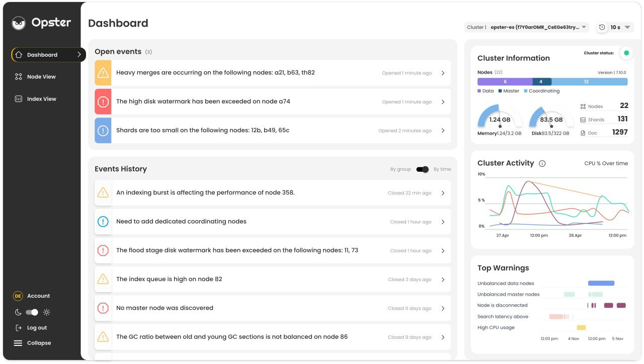 Opster AutoOps - Covering All Your OpenSearch Needs