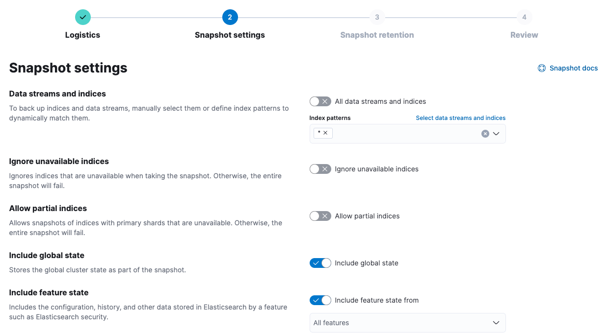 Elasticsearch Snapshot Lifecycle Management (SLM)